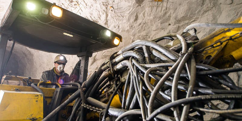 Gold mining underground stock image. Image of equipment - 81209603