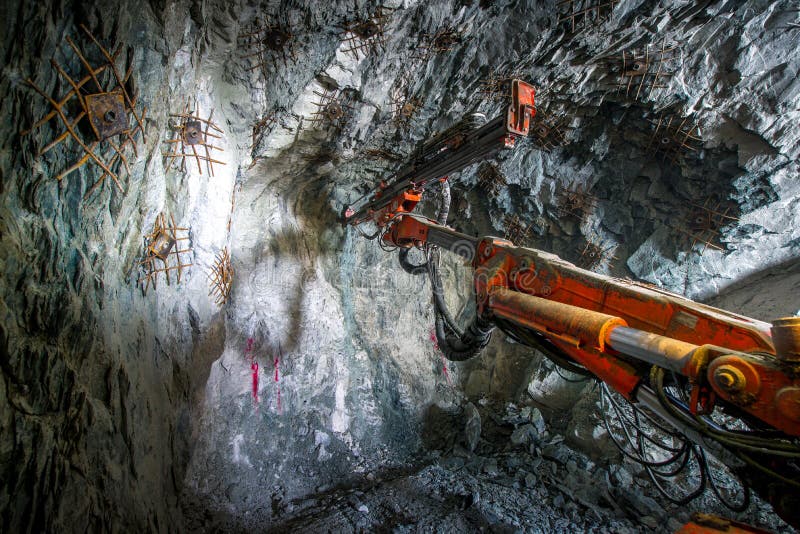 Gold mining underground stock image. Image of gold, engineering - 74438563