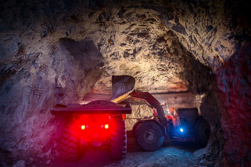 Gold mining underground stock photo. Image of digger - 84264376