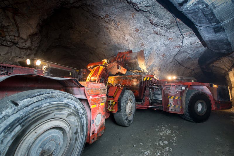Underground Gold Mine Ore Loading Machine Stock Photos - Free & Royalty ...