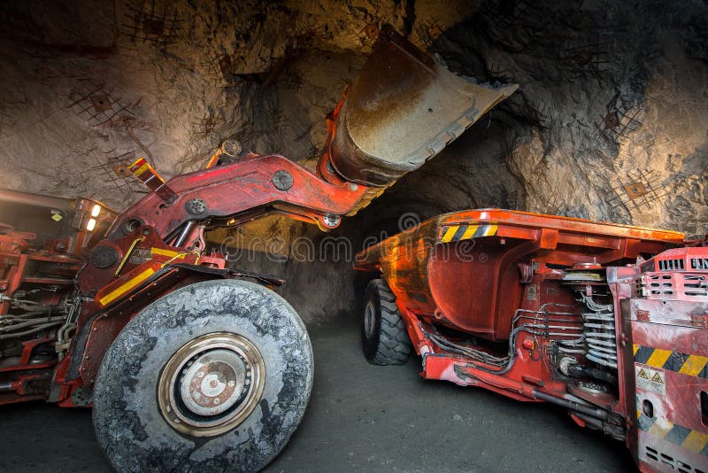 Underground Gold Mine Ore Loading Machine Stock Photos - Free & Royalty ...