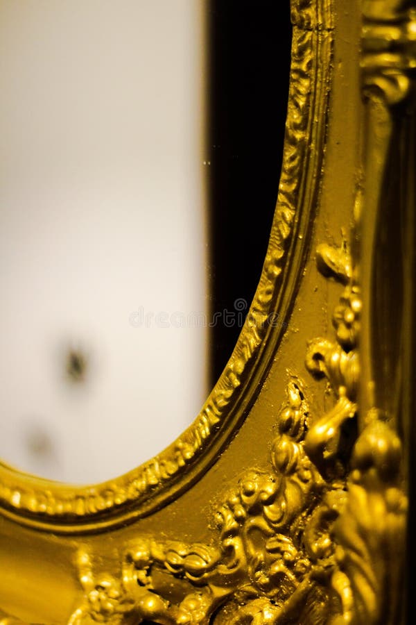 Gold Mirror stock image. Image of mirror, expensive, gold - 83111177