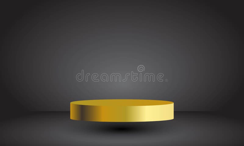 Gold Mockup Space for Display of Product Design Stock Vector ...