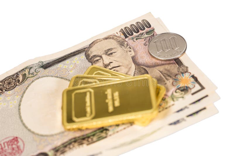 Gold and money stock image. Image of trade, white, rich - 67570443