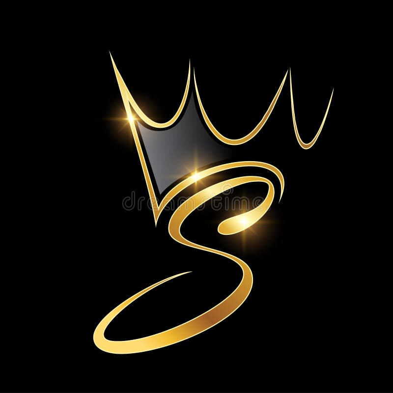 Gold Monogram Crown Logo Initial Letter Stock Illustrations – 20,643 ...