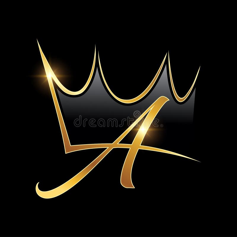 Gold Monogram Crown Logo Initial Letter Stock Illustrations – 19,116 ...