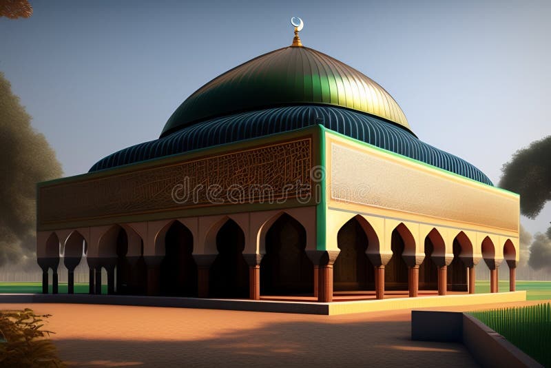 Gold Musque with White Wall Stock Illustration - Illustration of ...