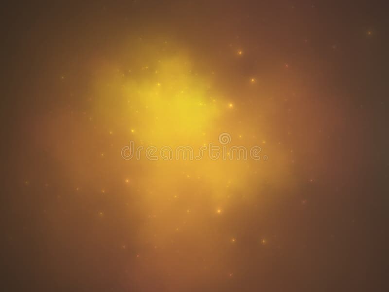 Gold Nebula Stellar Sky Abstract Background Stock Illustration ...