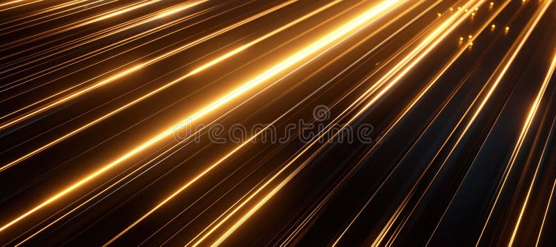 Gold Neon Light Business Background, Glow Stock Illustration ...