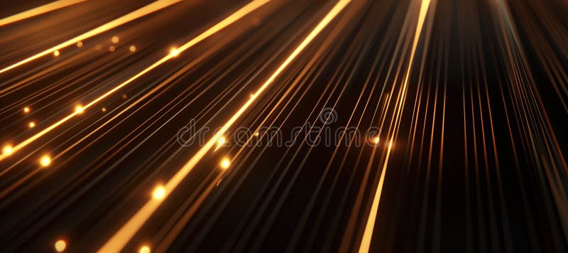Gold Neon Light Business Background, Glow Stock Illustration ...