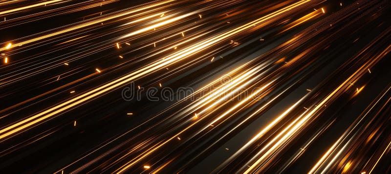 Gold Neon Light Business Background, Glow Stock Illustration ...