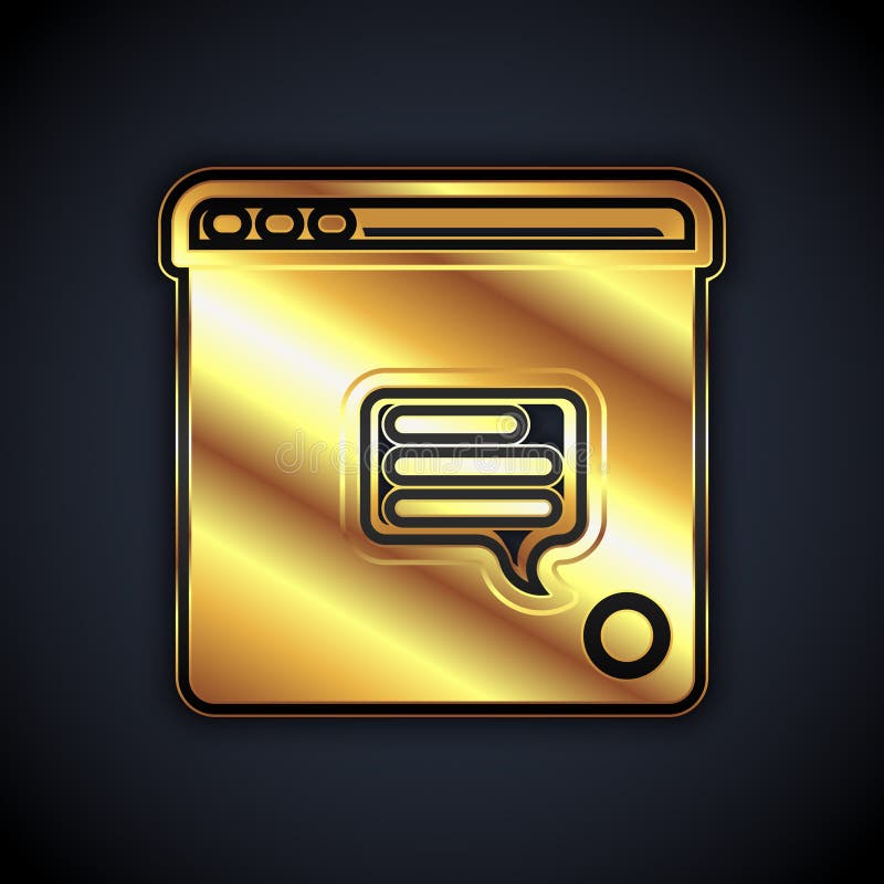 Gold Speech Bubbles Stock Illustrations – 535 Gold Speech Bubbles Stock ...