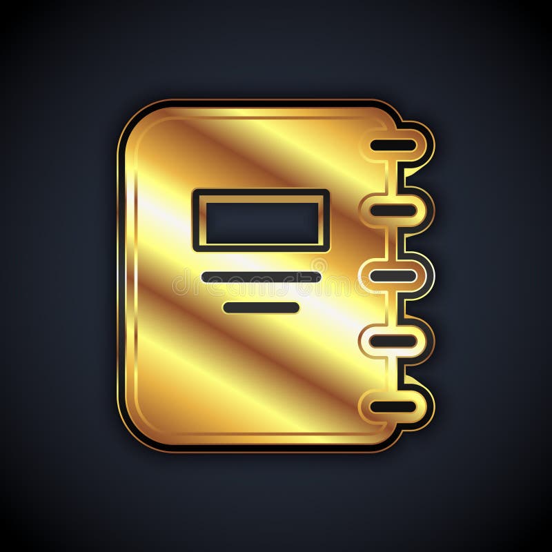 Gold Spiral Binder Stock Illustrations – 133 Gold Spiral Binder Stock ...