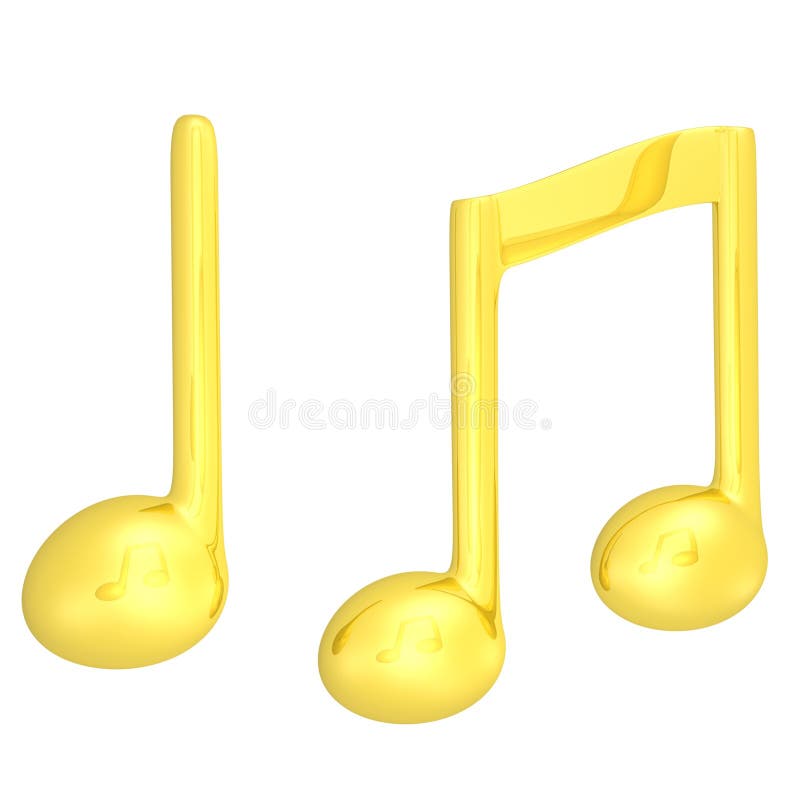 Gold notes stock illustration. Illustration of symbolic - 8429765