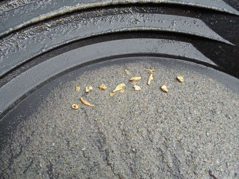 Gold Nugget Mining from the River Stock Image - Image of prosperity ...