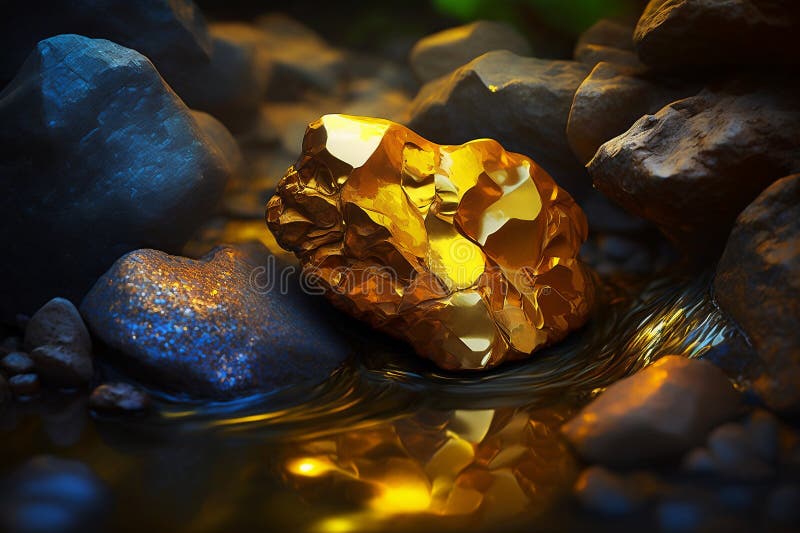 Gold In A River