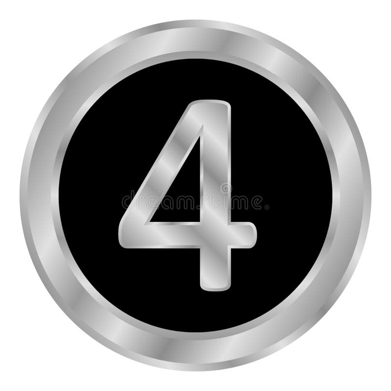 Numeral Button Four Stock Illustrations – 425 Numeral Button Four Stock ...