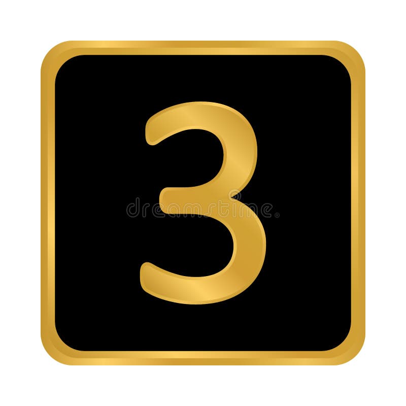 One Two Three 1, 2, 3 Button Stock Vector - Illustration of number ...