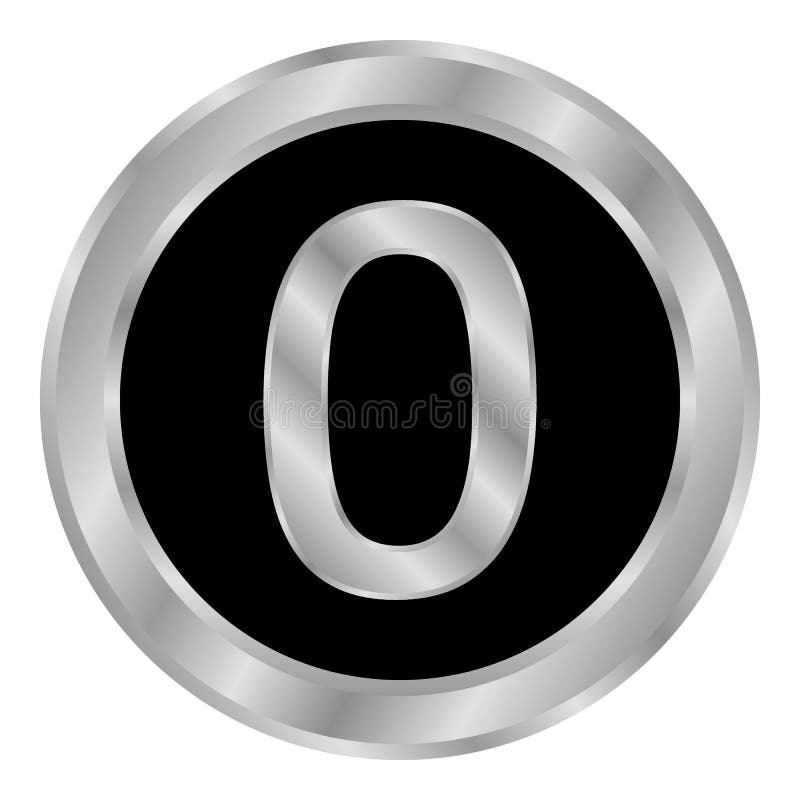 Black Digital Button Number Zero Stock Illustrations – 153 Black ...