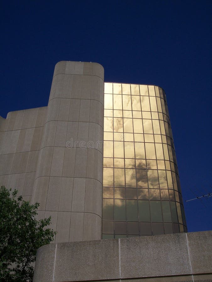 Gold office building 3 stock image. Image of modern, tower - 148717