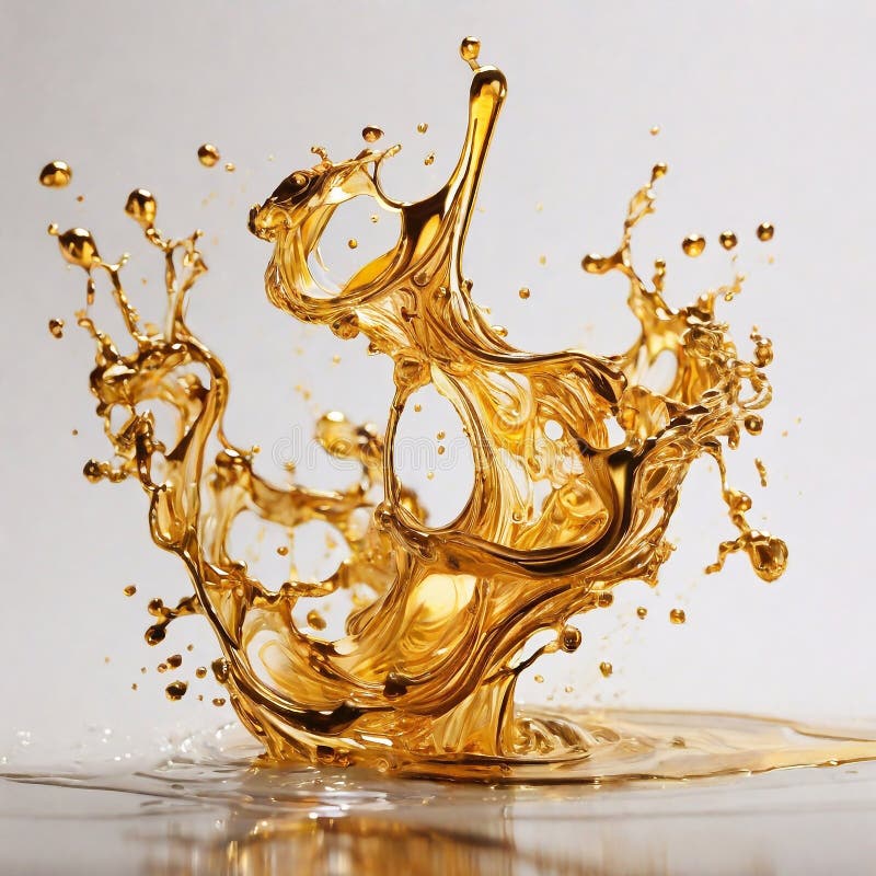 Gold Oil Splash, Gold Splatter Background, Texture, Illustration Stock ...