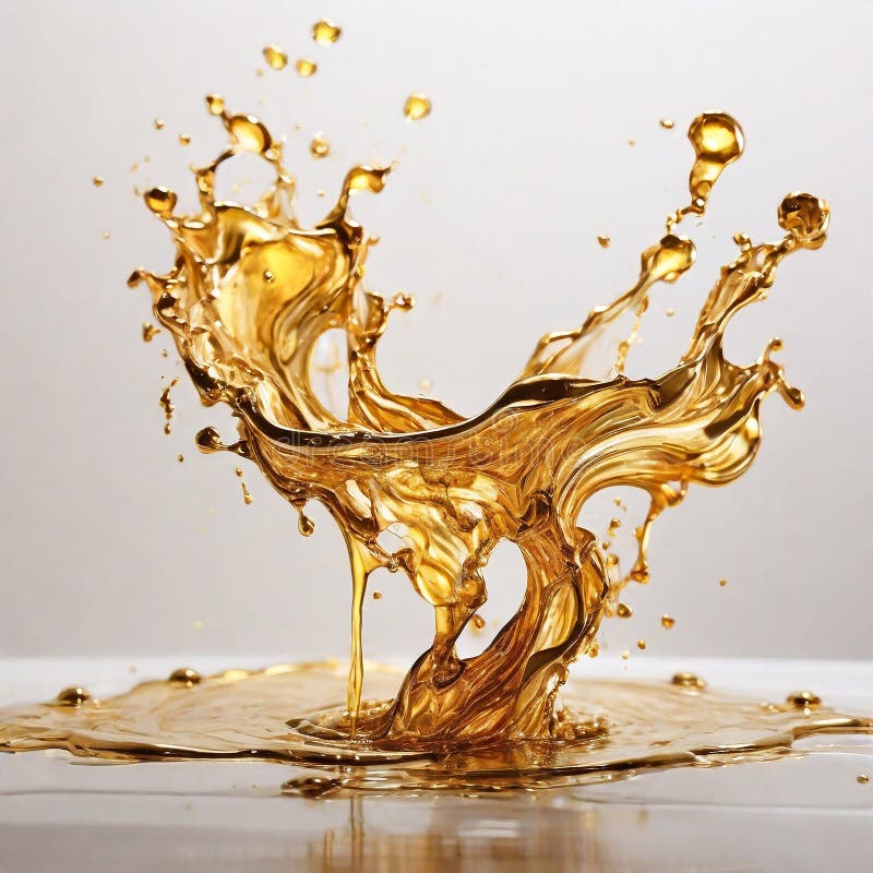 Gold Oil Splash, Gold Splatter Background, Texture, Illustration Stock ...