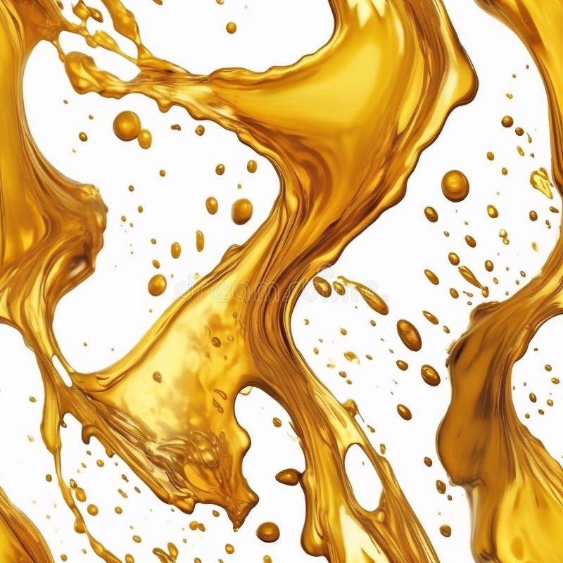 Gold Oil Splash, Gold Splatter Background, Texture, Illustration Stock ...