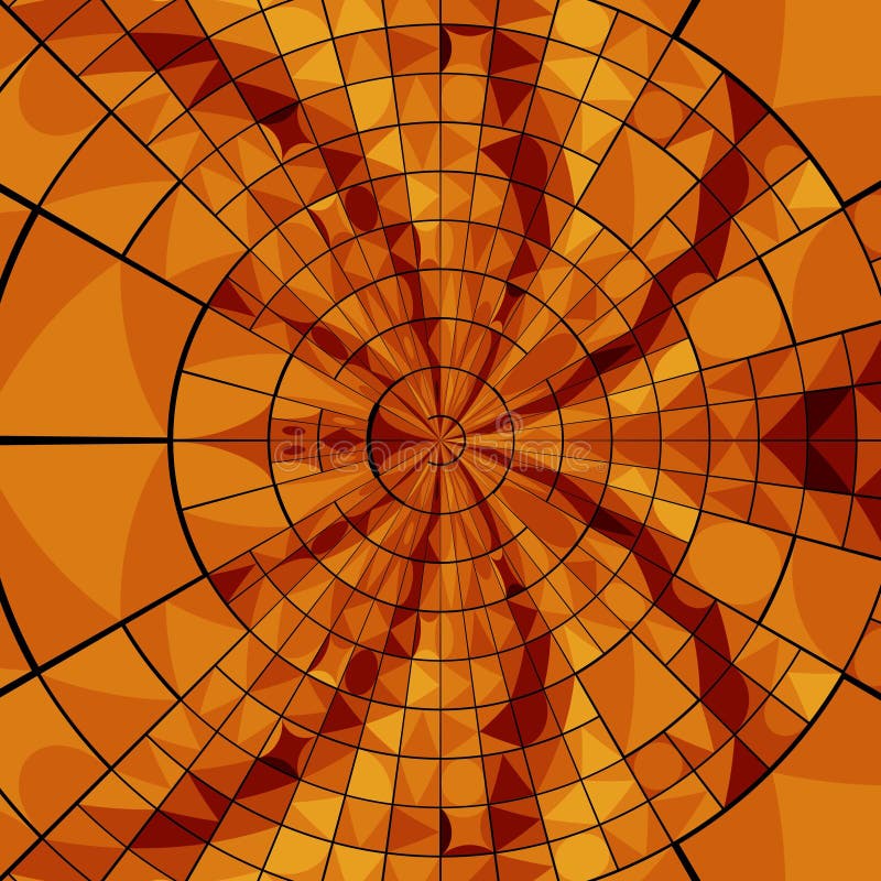 Gold Orange Yellow Mosaic Shapes Abstract Background Stock Image ...