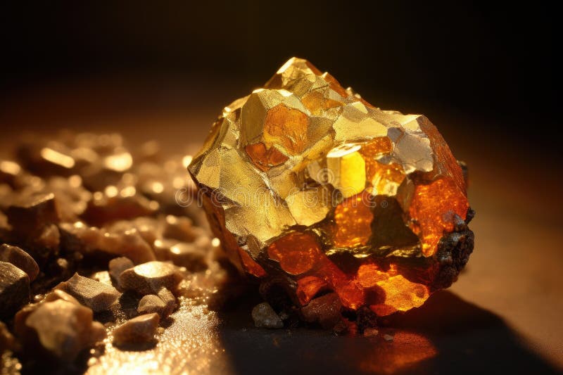 Gold ore. Gold stock illustration. Illustration of luxury - 283882762