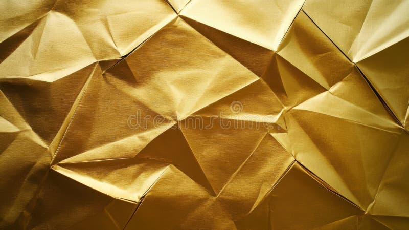 Gold Origami Texture. AI Generated Stock Illustration - Illustration of ...