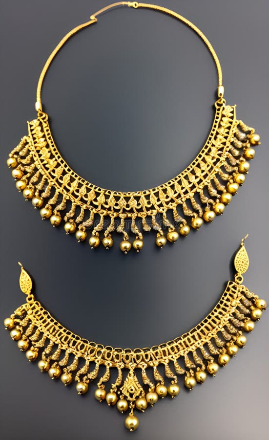 Gold Ornament Chain Latest Design Stock Image - Image of golden ...