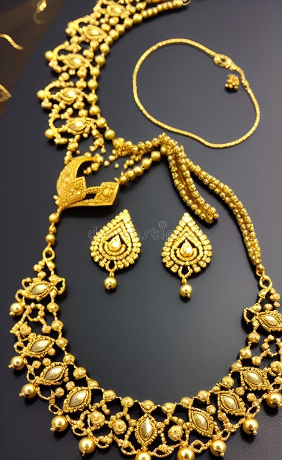 Gold Ornament Chain Latest Design Stock Photo - Image of design, making ...