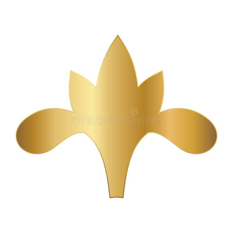 Gold Ornament in Flower Shaped Vector Design Stock Vector ...