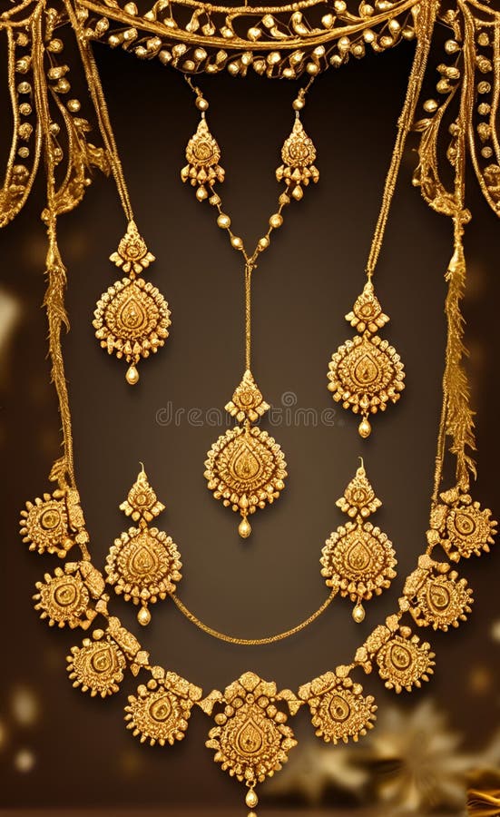Gold Ornament Latest Design Stock Illustration - Illustration of ...