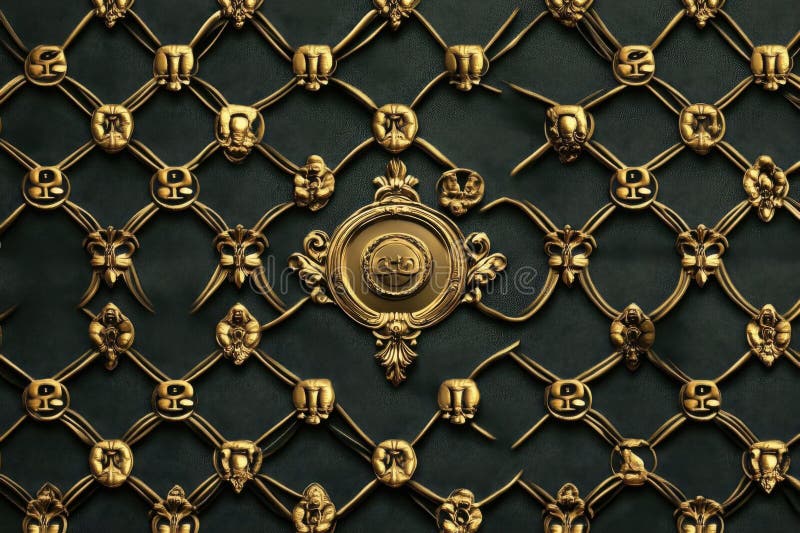 Gold Ornate Design, Intricate Pattern with Luxury Theme Stock ...