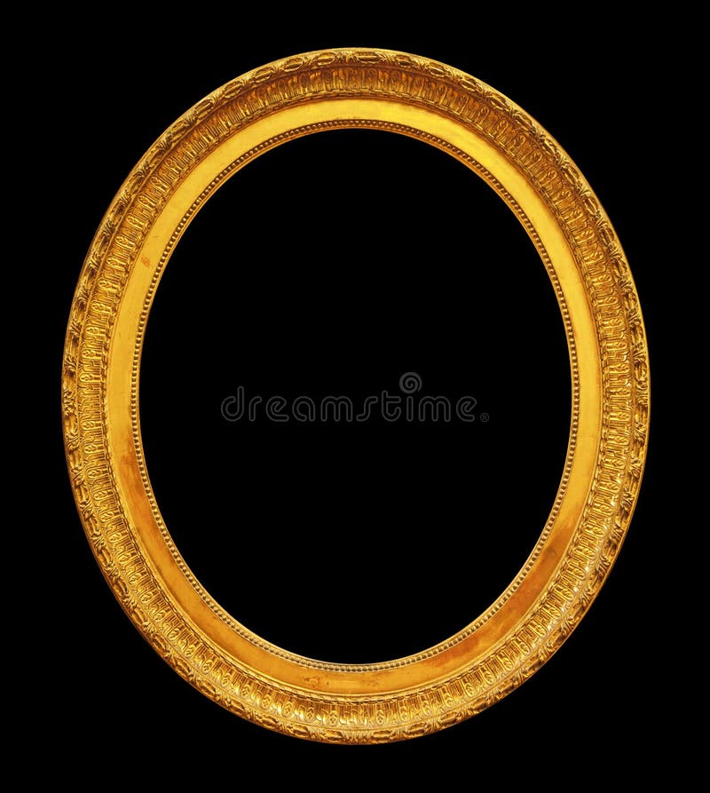 Gold Oval Frame Elegant Vintage Interesting Design or Photo Oval ...