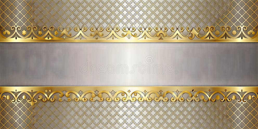 Gold Over Silver Background Metallic Elements Subtle Patterns and ...