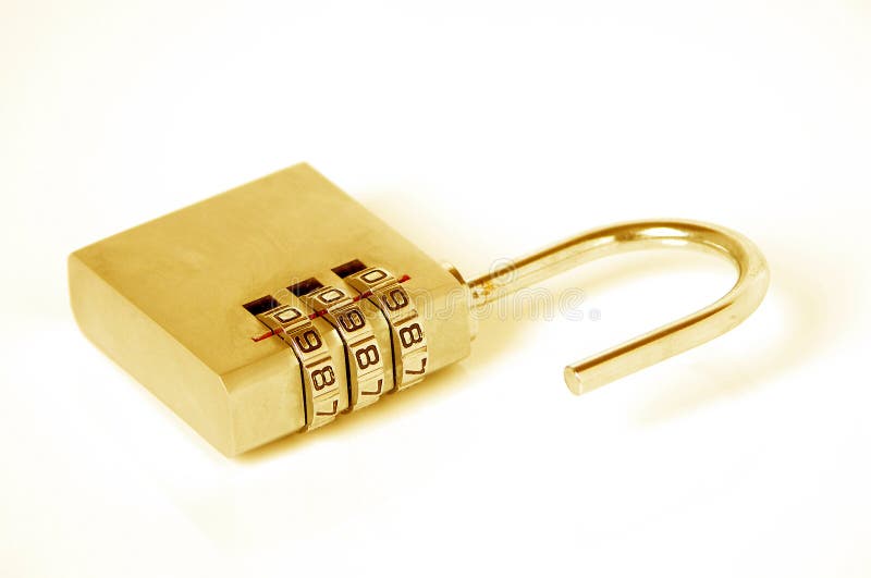 Gold padlock stock image. Image of hacker, padlock, concept - 18410217