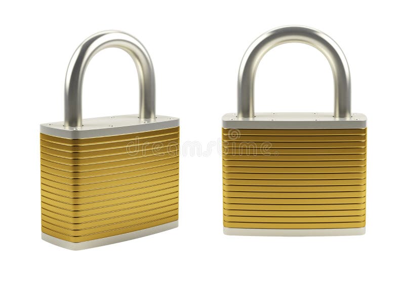 Gold Padlock Stock Illustrations – 6,412 Gold Padlock Stock ...