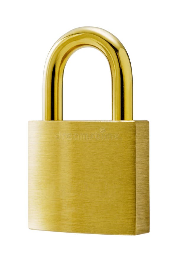 Gold padlock stock photo. Image of steel, safety, metallic - 27844076