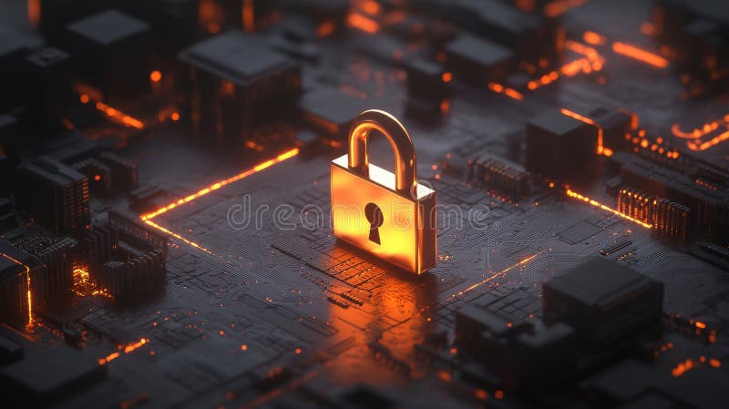 This Gold Padlock is Integrated with Electronic Circuitry, a Password ...