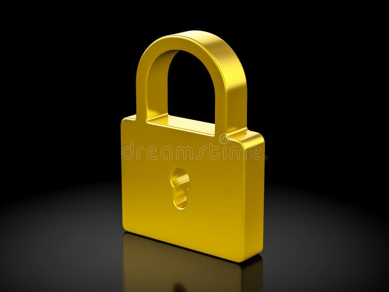 Gold Padlock Stock Illustrations – 6,412 Gold Padlock Stock ...