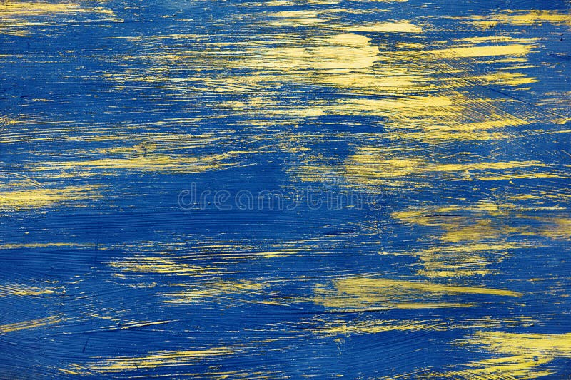 Gold Paint on a Blue Background Stock Photo - Image of shine ...