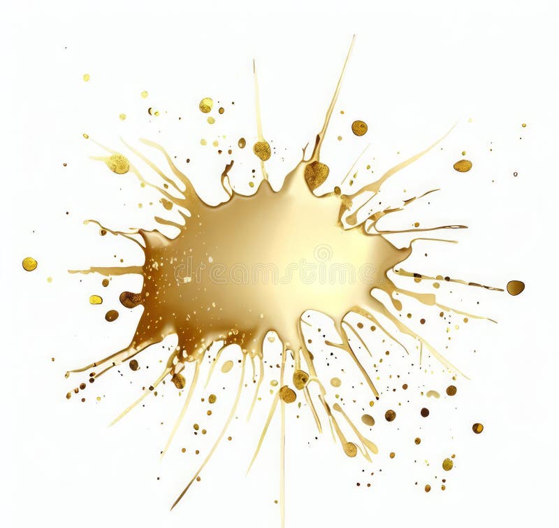 Gold Splatter White Background Stock Illustrations – 10,808 Gold ...