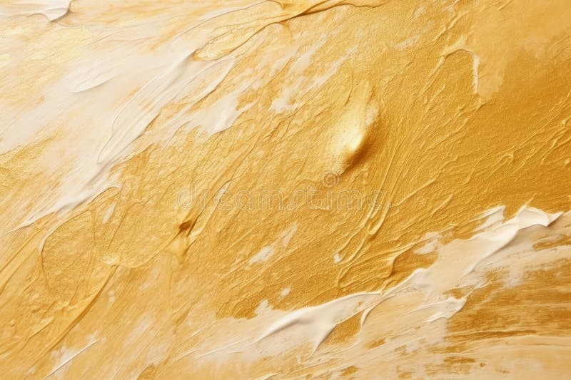 Gold Paint Texture, Abstract Light Texture, Splash of Paint on a Light ...