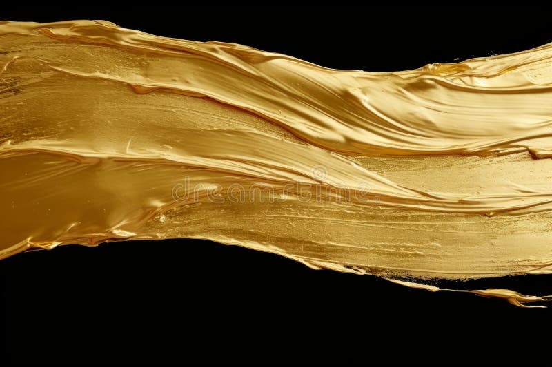 Gold Paint Texture, Abstract Light Texture, Splash of Paint on a Black ...