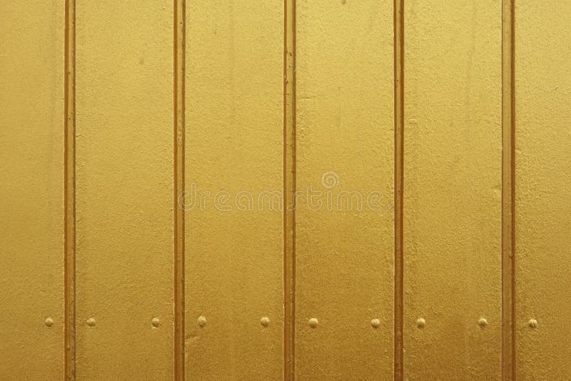 Gold Paint Wood Panelling or Timber Cladding Background Stock Photo ...