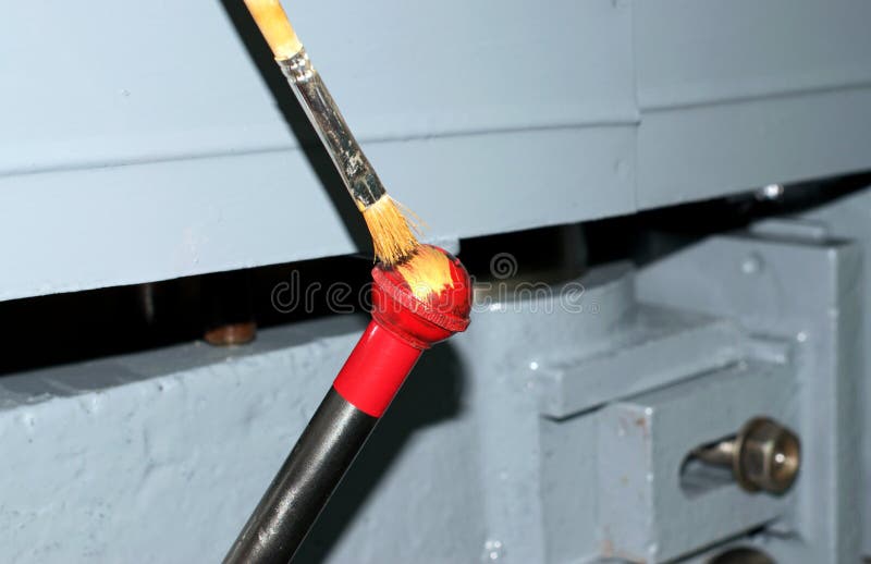 Gold-painted Handles on a Drilling Machine. Stock Photo - Image of ...