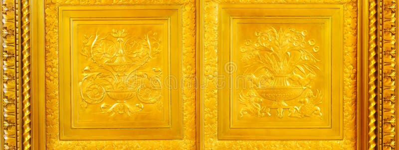 Gold Panels stock image. Image of cleveland, flowers - 15348205