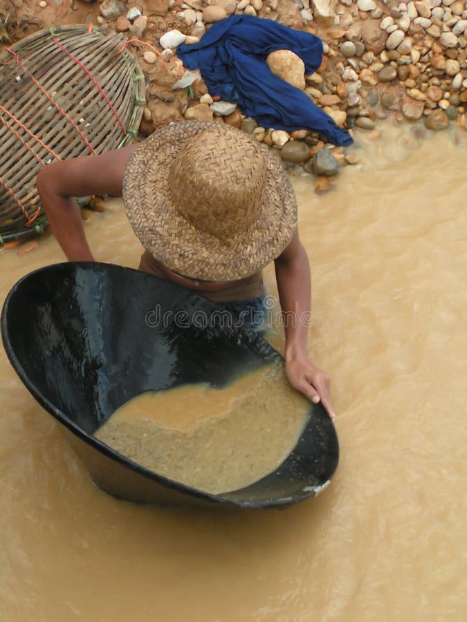Gold Panner stock photo. Image of nature, riverbed, rush - 2500272